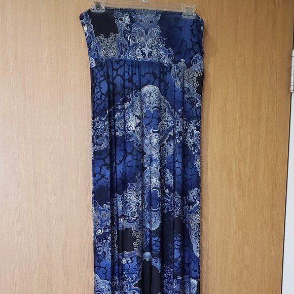 TRUE LIGHT | Skirts | True Light Dark Blue Light Blue White Flowy Soft ...